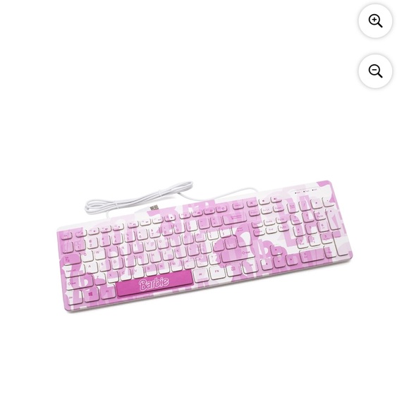 Barbie | Other | Barbie Pink And White Camouflage Keyboard And Mouse ...
